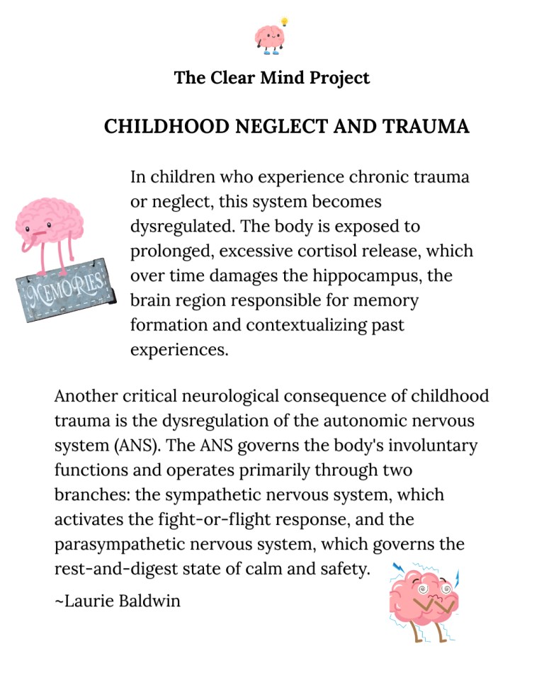 Childhood Neglect & Trauma – The Clear Mind Project